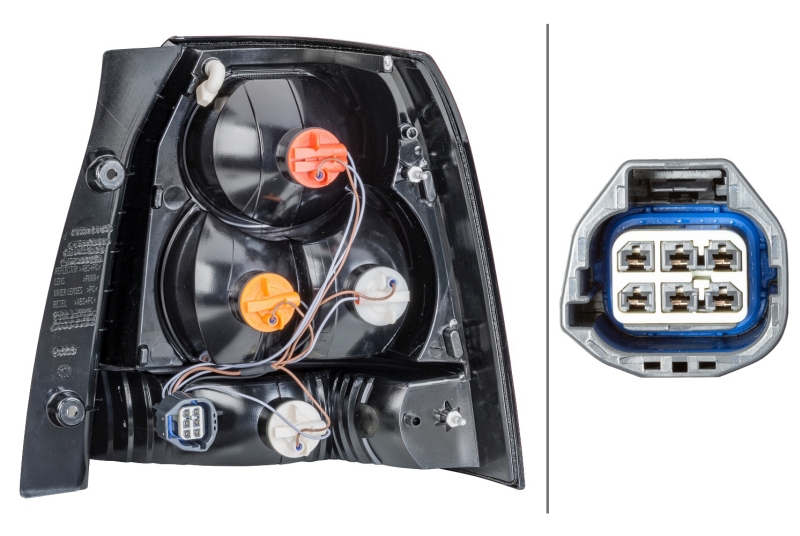 HELLA Heckleuchte Glühlampe weiß (2x) für u.a. Land Rover Freelander 2 ...