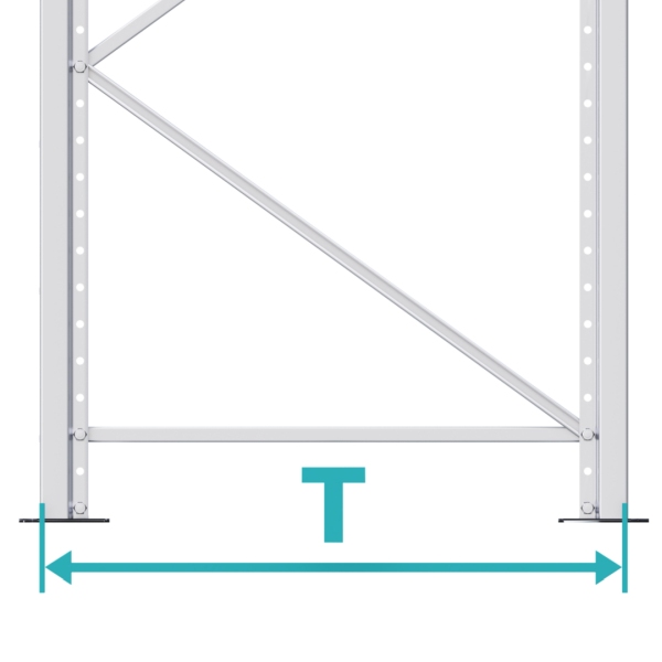 BITO Palettenregal P3 5505x1100x8600 Komplettregal 2E 800 RAL5010 U ...