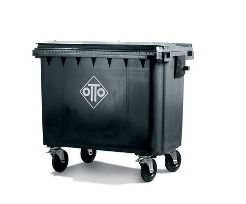 DENIOS Großmüllbehälter aus Polyethylen (PE) 500 Liter Volumen grau ...