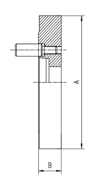 MACK Flansch für Drehfutter D= 250 mm Stahl DIN 55029-6" futterseitig ...