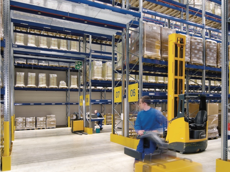 BITO Palettenregal P2 2505x1100x28400 Komplettregal 2E 800 RAL5010 U ...